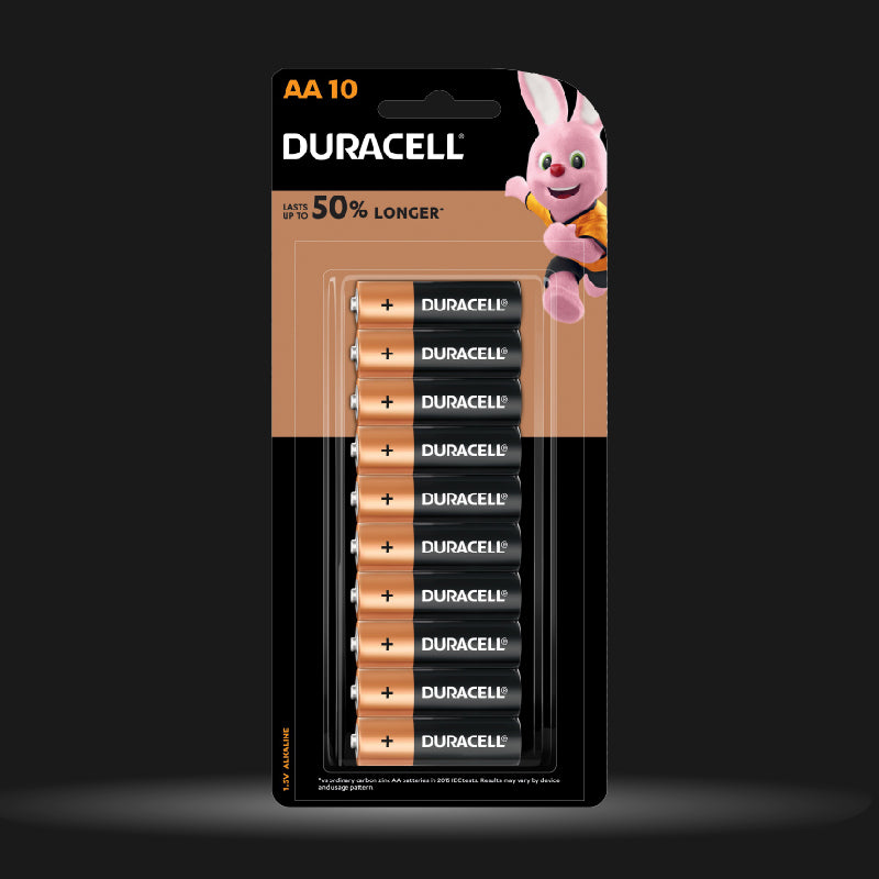 Duracell Alkaline AA Batteries, pack of 10 – Just For Men Singapore